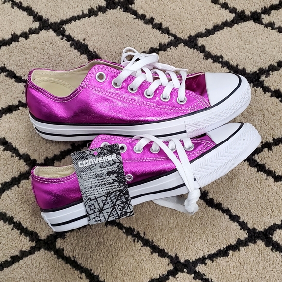 Converse | Shoes | Converse Chuck Taylor Metallic Magenta Glow | Poshmark